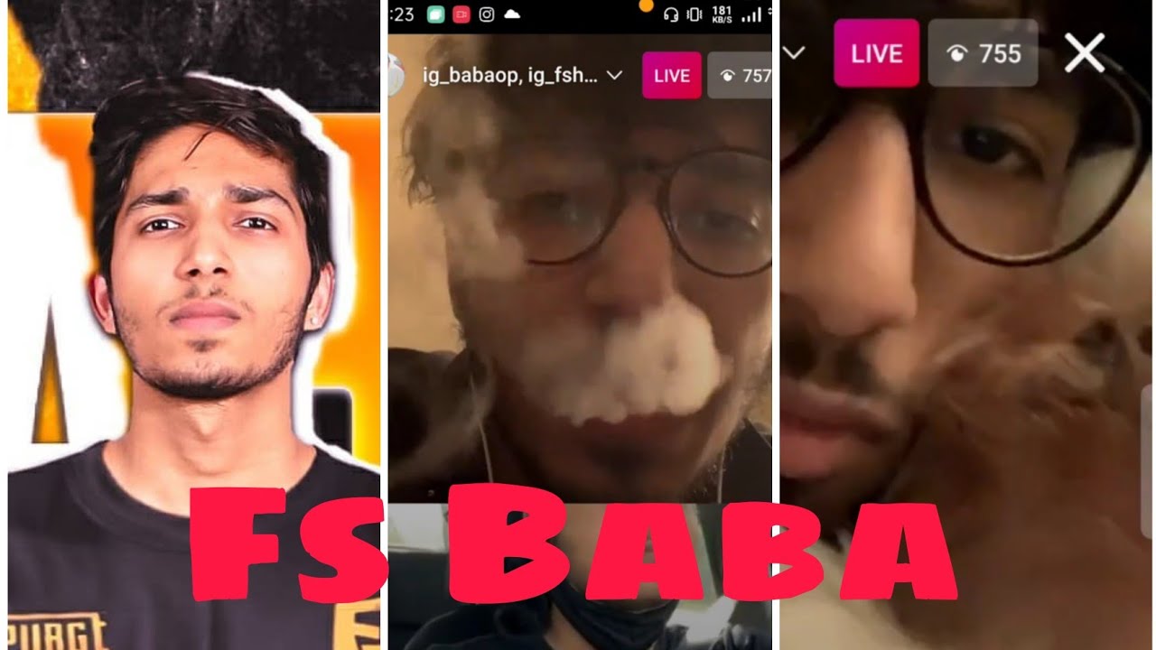 fs Baba live streaming full mood 😁 crying fu**king 🤣 Drinking smoking ...