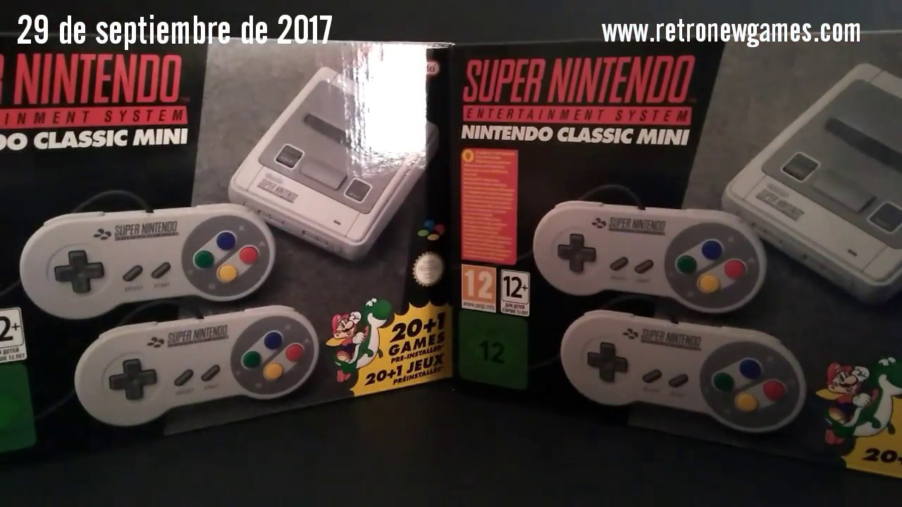 Unboxing Super Nintendo Classic Mini + Sensaciones - YouTube