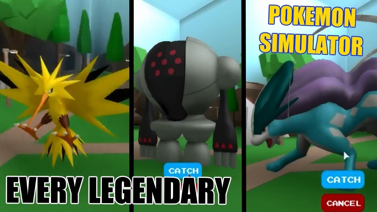 CATCHING EVERY LEGENDARY IN POKEMON SIMULATOR! - YouTube