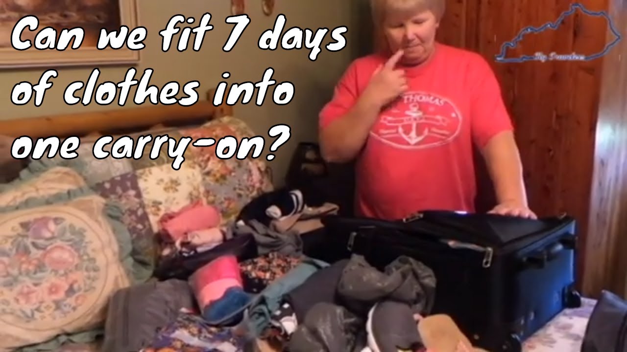 Unpacking a new carry-on bag without packing cubes - YouTube