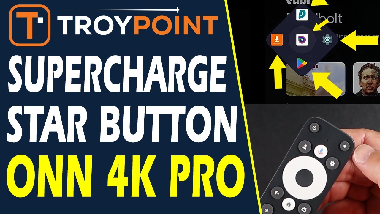 Supercharge Star Button on Walmart Onn 4K Pro Remote - Also Works on Most Android TV Boxes - YouTube