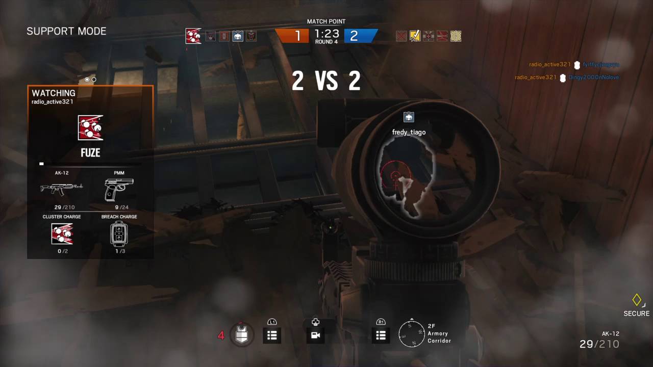 Tom Clancy's Rainbow Six® Siege breach charge double kill - YouTube