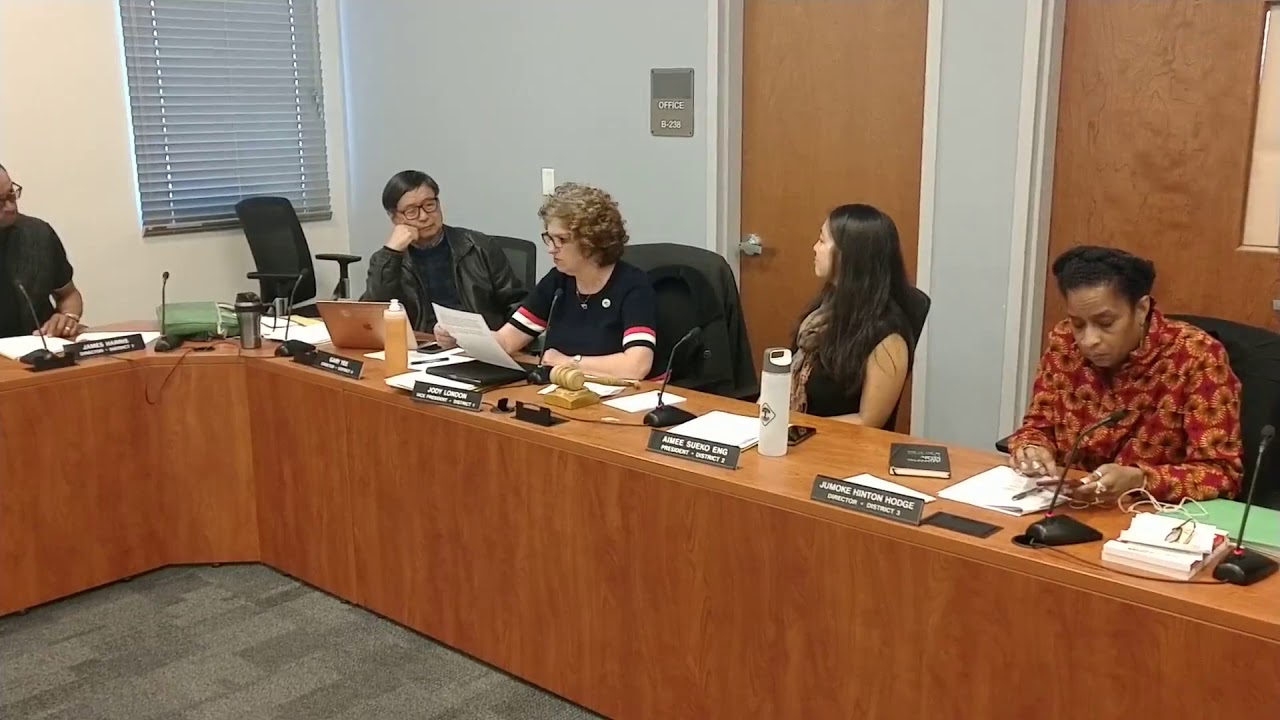 Newly elected OUSD Board of Education President Jody London speaks ...