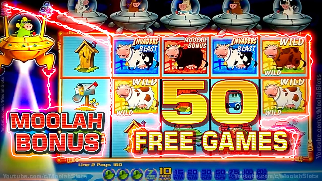 LIVE MOOLAH BONUS!!! on Invaders Attack From the Planet Moolah - 1c SG ...