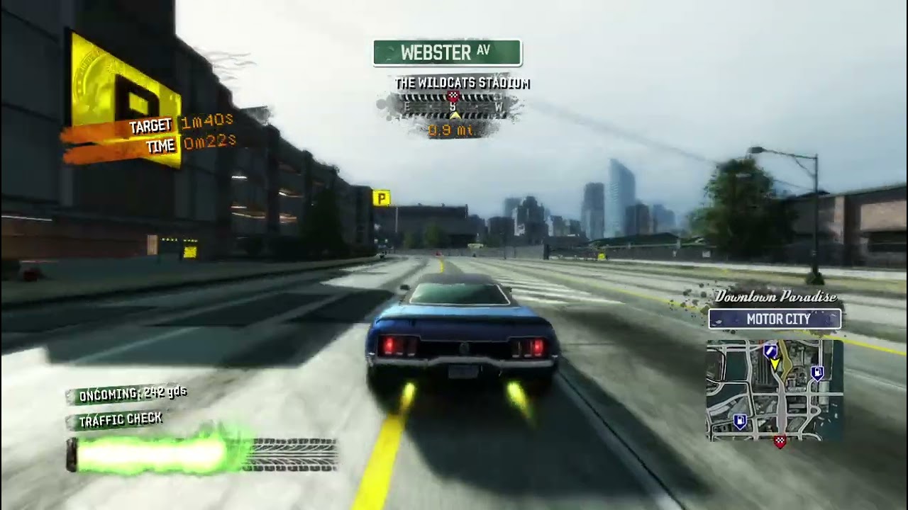 Burnout Paradise Remastered | Hunter Cavalry Burning Route - YouTube