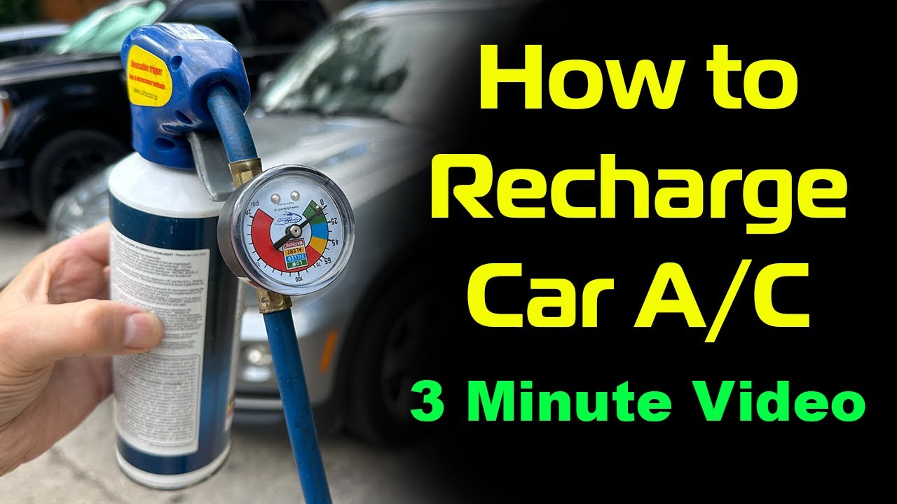 How to Recharge Car Air Conditioning Systems - 3 minute video - YouTube