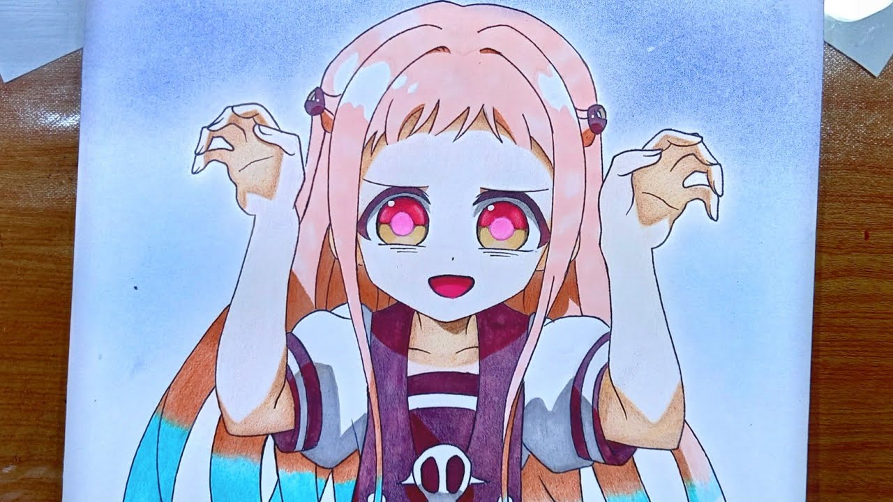 Coloring - YASHIRO Nene Drawing [ Jibaku Shounen ] - YouTube