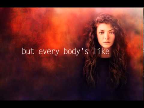 Royals by Lorde - lyric video - YouTube