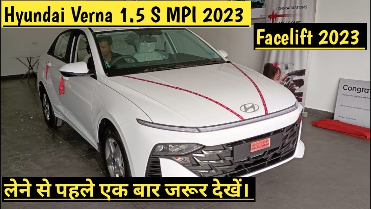 Hyundai Verna S Petrol 2023 | Hyundai Verna 2023 Facelift | Hyundai ...