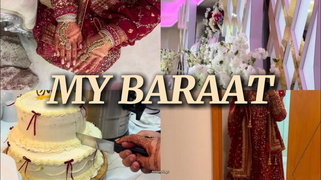 MERI BARAAT-SHAADI-RUKHSATI 👰🏻‍♀️🤍🎀 || nimarvlogs - YouTube