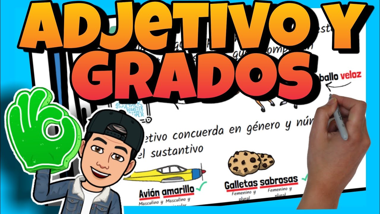 😃 El ADJETIVO y sus GRADOS para NIÑOS de PRIMARIA - YouTube