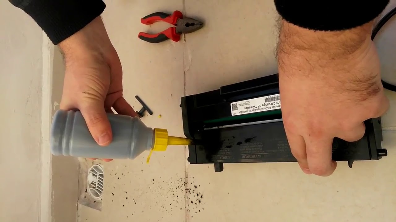 RİCOH SP 150 SU TONER DOLUMU NASIL YAPILIR - YouTube