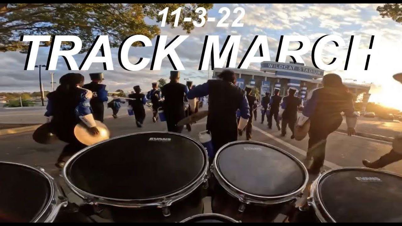 Temple Wildcat Band - Track March | 11-3-22 | Snare & Quad Cam - YouTube