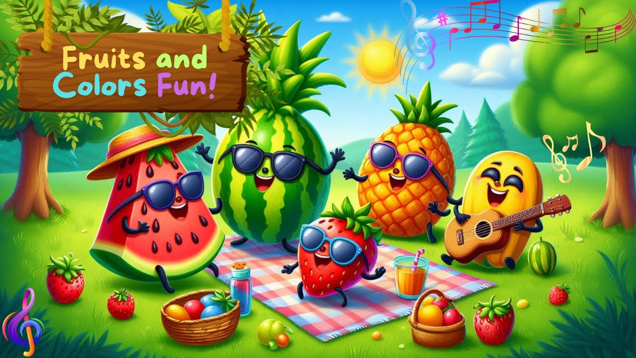 Fruits and Colors Fun! 🍎🌈 Learning Colors with Delicious Fruits for ...