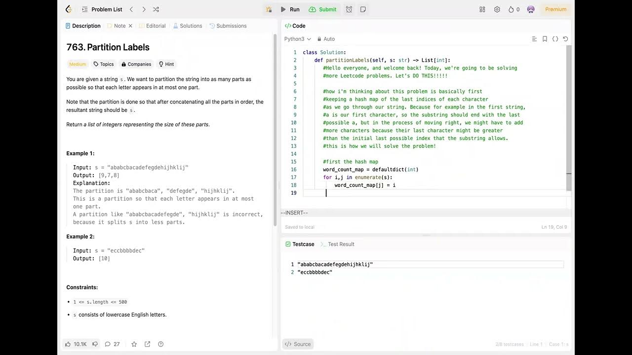 LeetCode Day 23: Partition Labels [ No Audio ] - YouTube