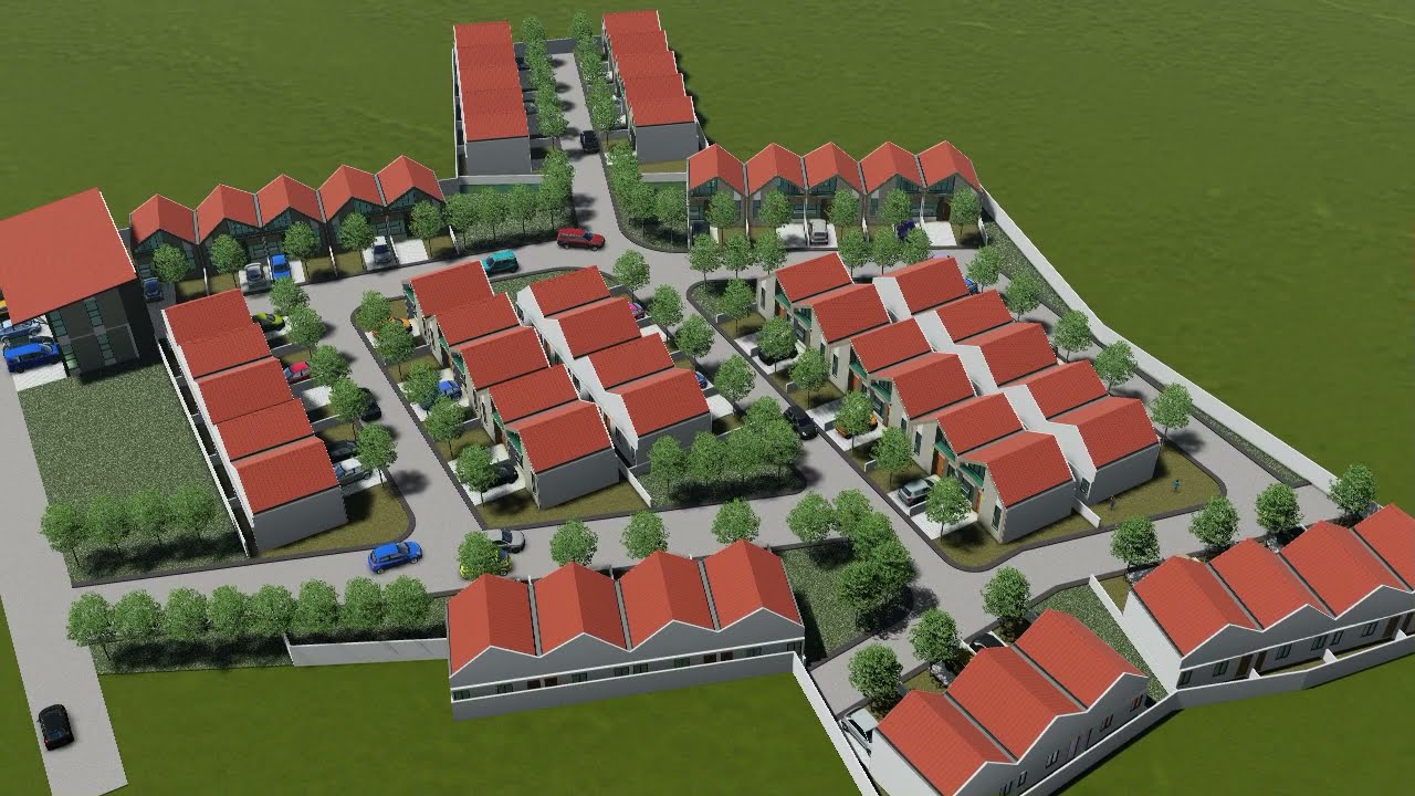 Desain Site Plan Perumahan - YouTube