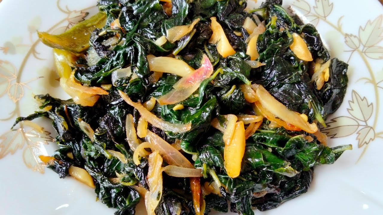 গরমে তৃপ্তিকর খাওয়া মজাদার পাটশাক ভাজি/Pat Shak Vaji/Jute Leaf Fry ...