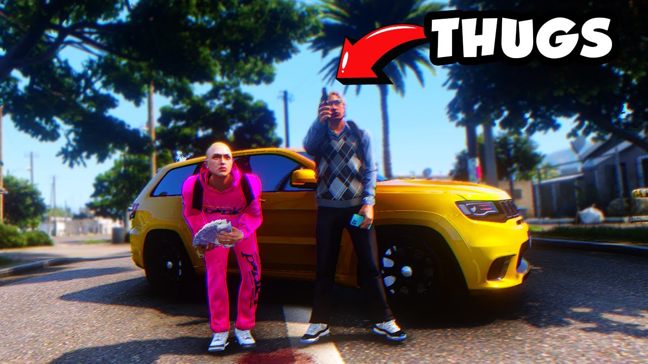 I became a THUG as a NERD and SLUMPED everyone ON SIGHT in GTA RP - YouTube