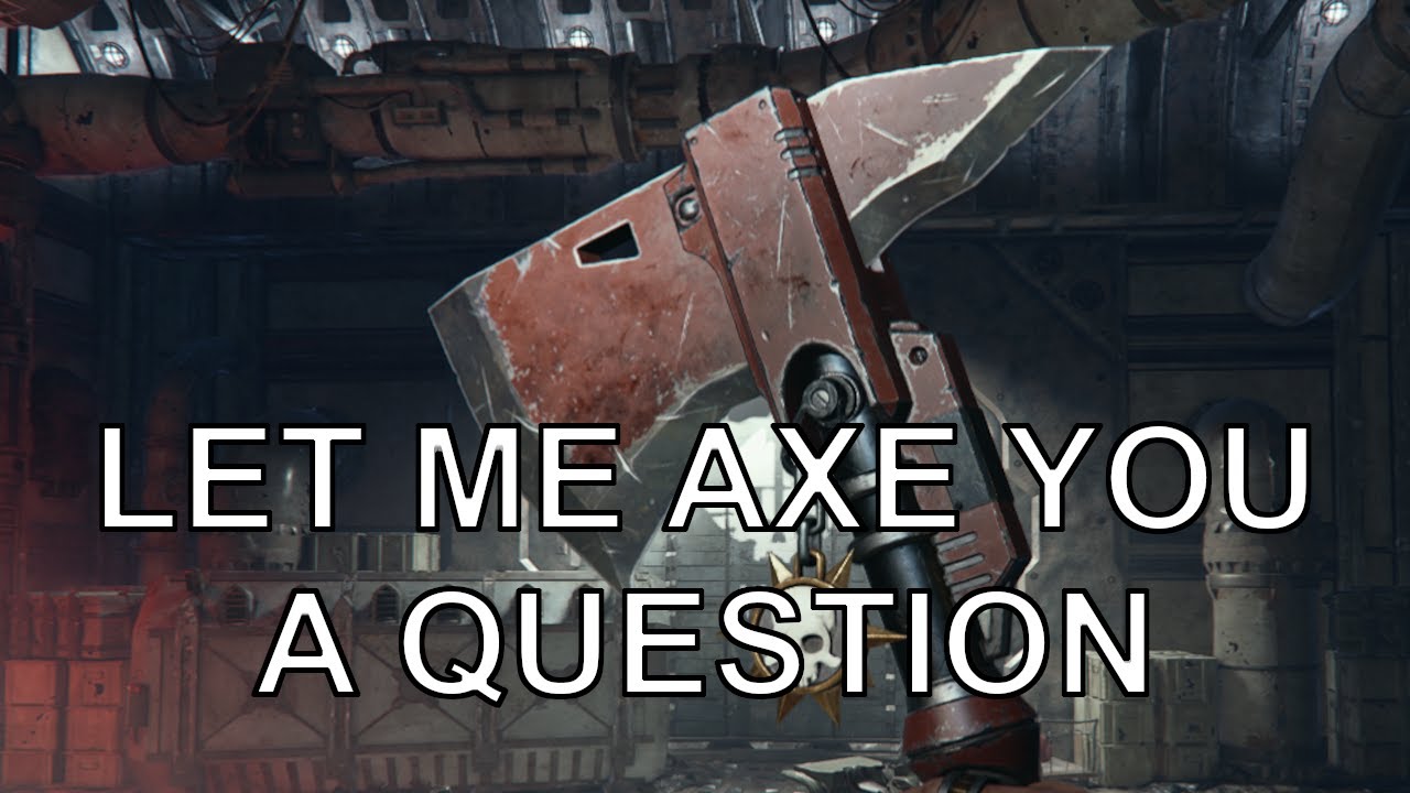 Let me axe you a question: Darktide Zealot - YouTube