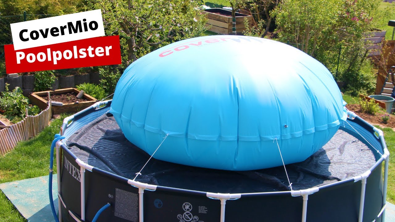 XXL Poolkissen Rund + Abdeckung + Befestigung: Pool einwintern: Schritt ...