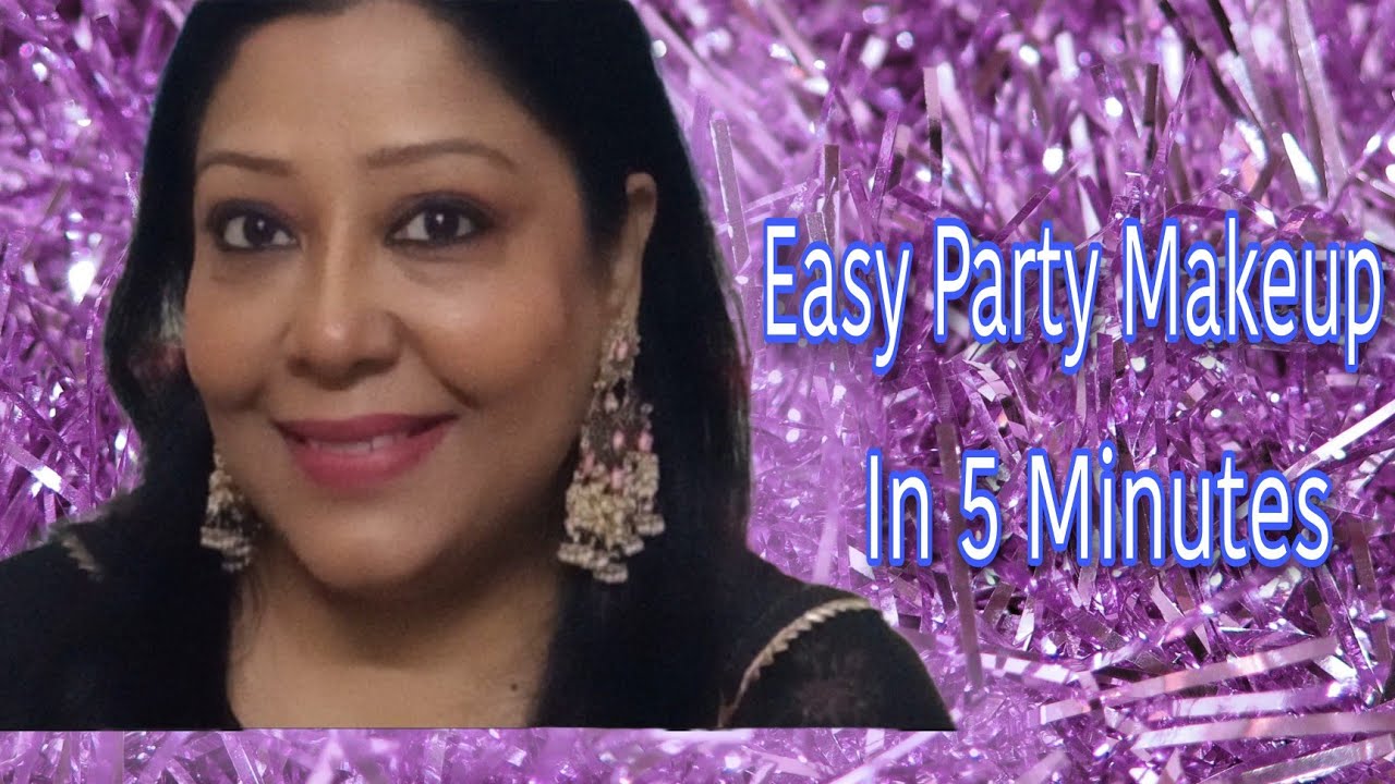 Easy Party Makeup In 5 Minutes - YouTube