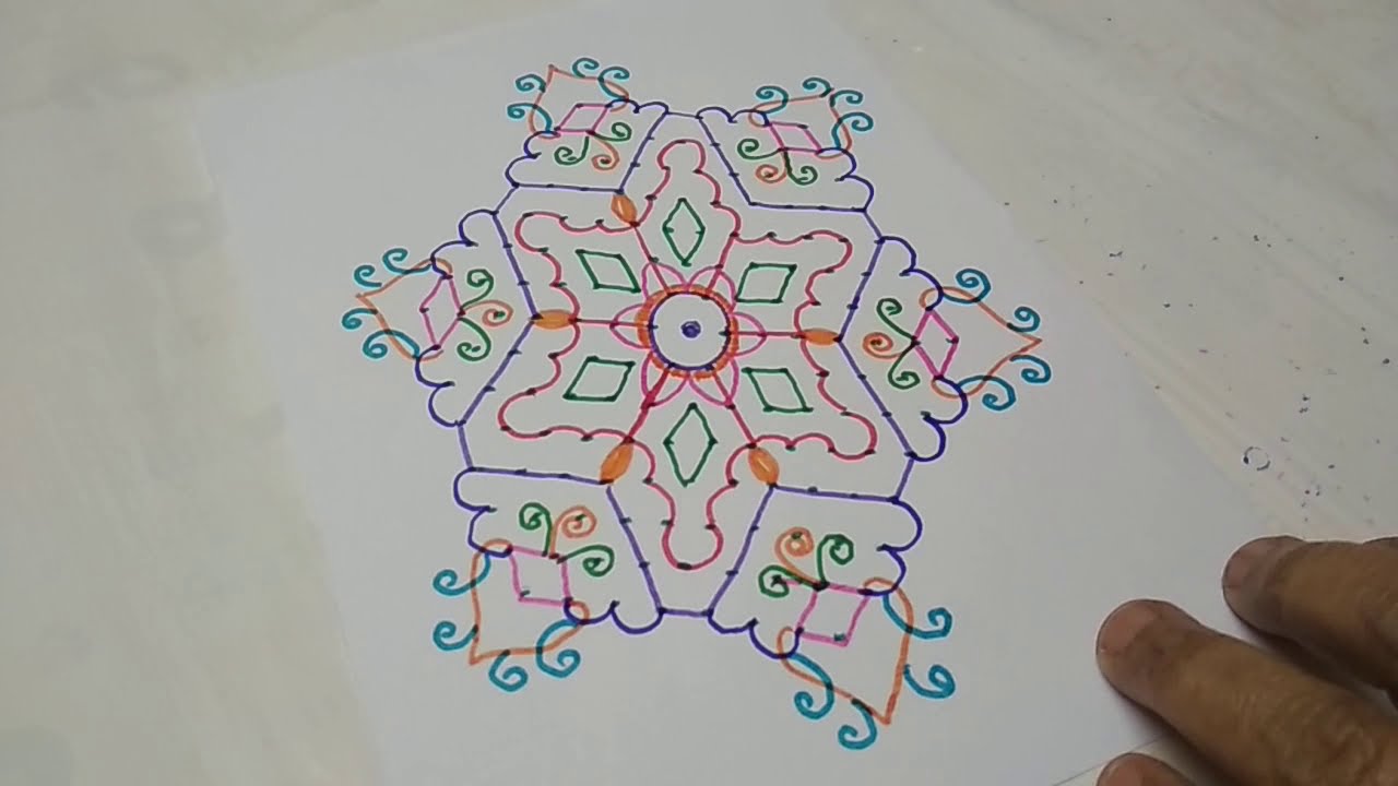 Latest Rangoli design for Diwali| special pandigai kolam| | festival ...