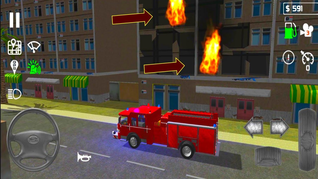 Fire Engine Simulator Android Gameplay Best Fire Engine Games #1052 ...