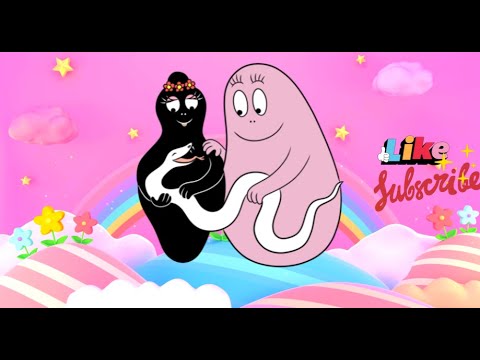 How to Draw Barbapapa Barbamama with Snake drawing and coloring video ...