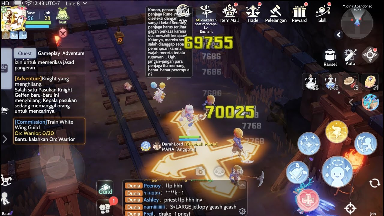 Unlimited Spot Skeleton Worker Ragnarok Origin Global One Hit by Priest ...