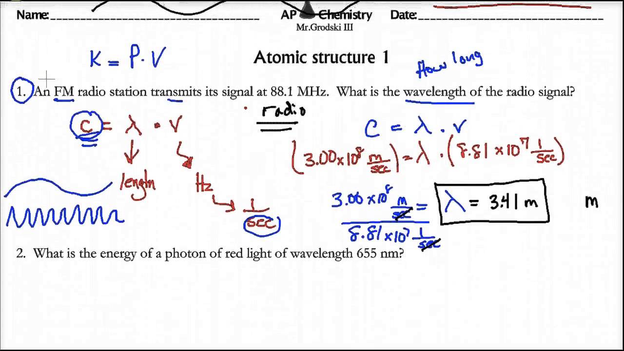 Lecture 2.11 - frequency wavelength calculations 1 - YouTube
