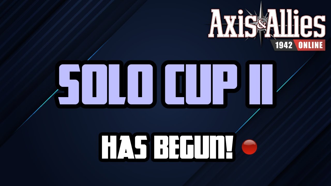 Solo Cup II is Live! A look at the players & initial tournament bracket ...