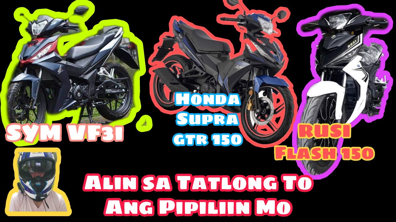#HONDA SUPRA GTR 150 VS #SYM VF3i 185 VS #RUSI FLASH 150 | SPECS ...