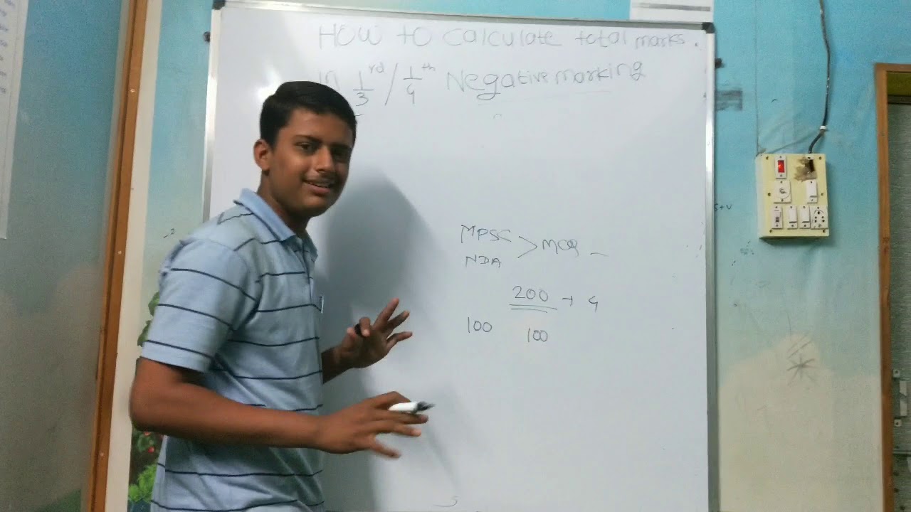 How To Calculate Total Marks In Negative Marking YouTube how-to-calculate-total-marks-in-negative-marking-youtube