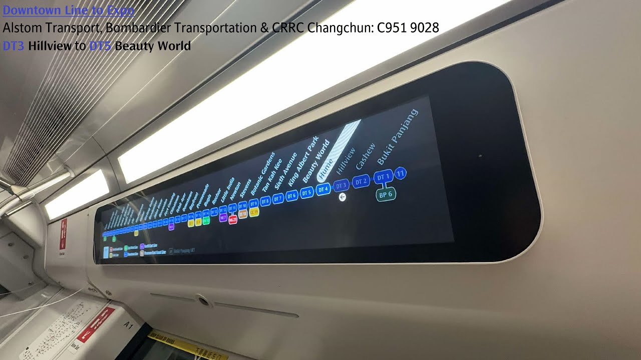 ⁴ᴷ [Hume opening 28/02/25] SBS Transit, DTL Train Ride [Hillview → ...