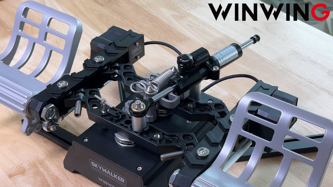 [신제품 러더 언박싱&리뷰] WINWING Orion Metal Flight Rudder Pedals | 윈윙 러더 페달 리뷰 ...