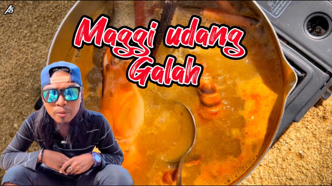 Maggi udang galah ( catch and cook ) - YouTube
