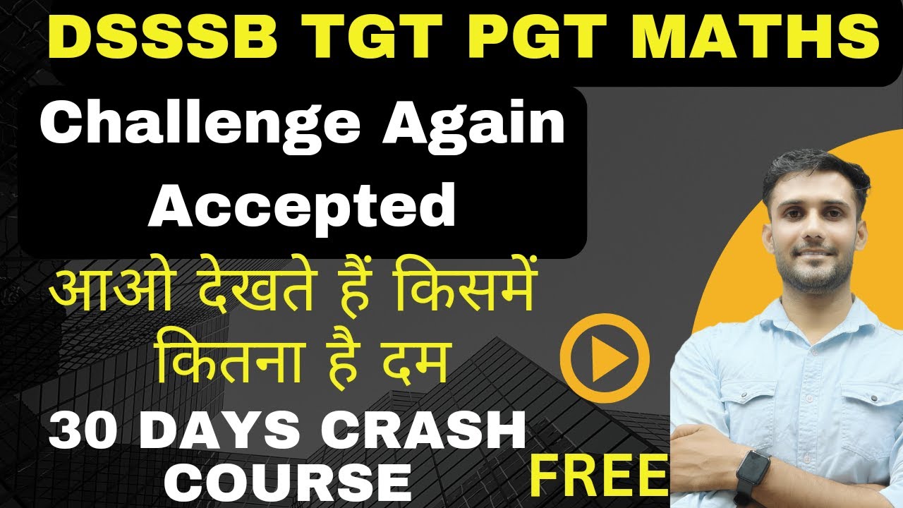 Dsssb TGT PGT Math 30 Days Crash Course #tgtmaths #tgt #pgt #pgtmaths # ...