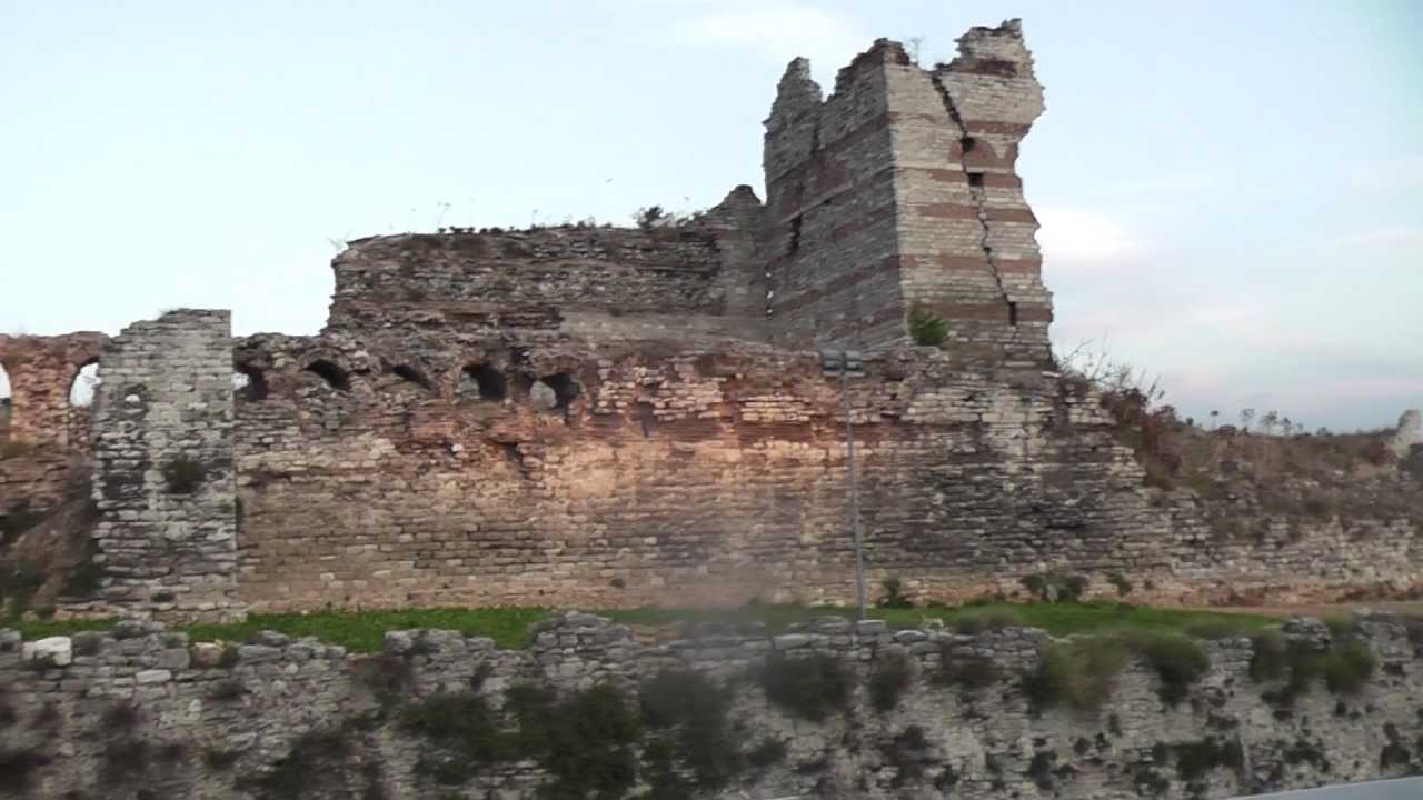 Turkey 6. Istanbul. Ancient walls of Constantinople. - YouTube
