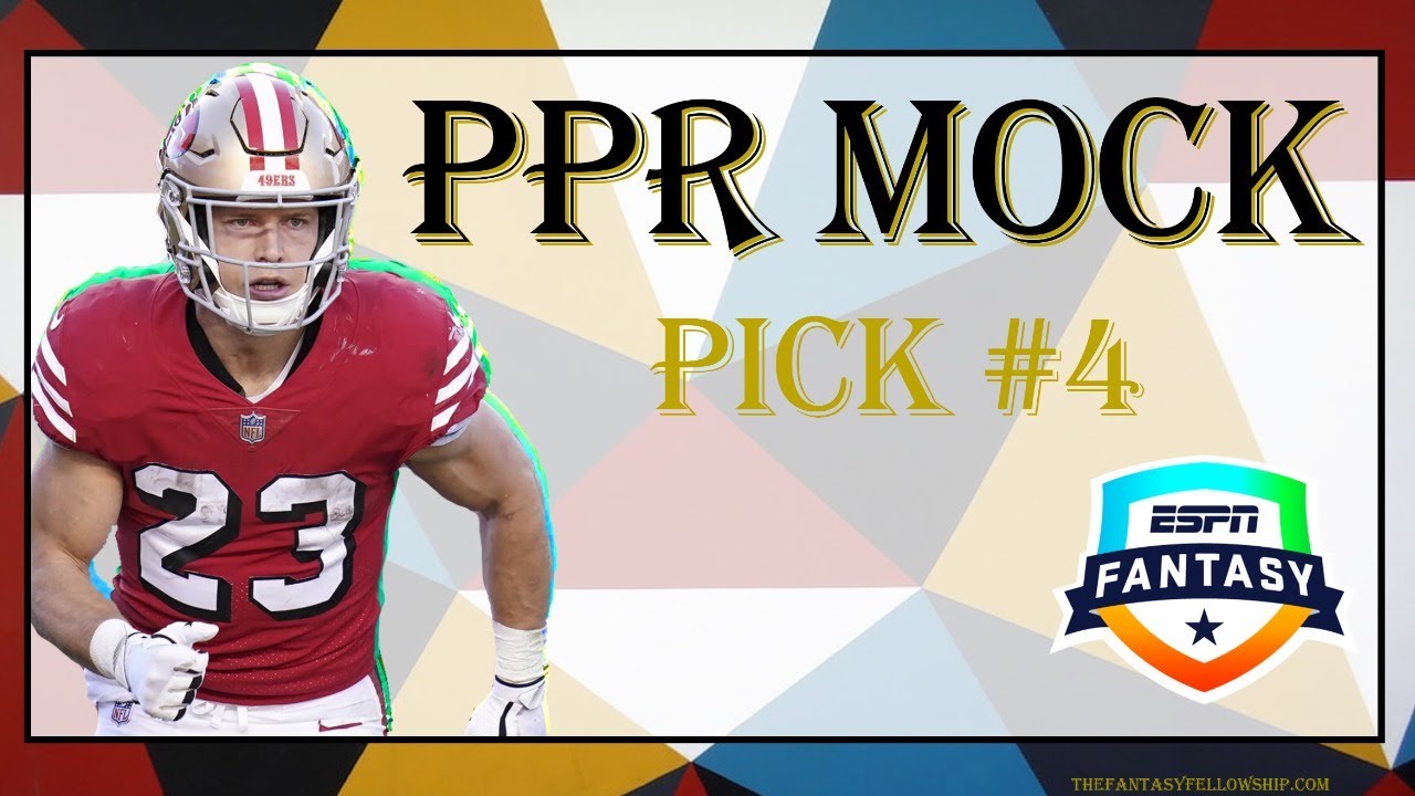 🏈 ESPN PPR MOCK DRAFT: Pick #4 - YouTube