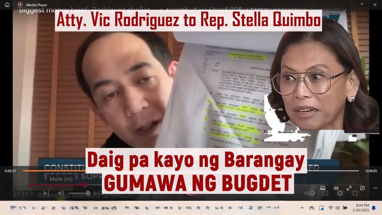 Atty. Vic kay. Rep Quimbo: Daig pa kayo ng Barangay sa magpasa ng ...