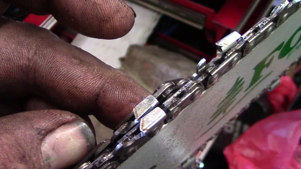 Hand Filing A Very Fast Chainsaw Chain Testing 3 Different Chains W ...