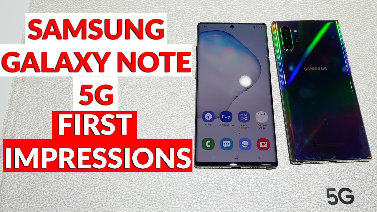 Samsung Galaxy Note 10 5G First Impressions Hands On - What Are All The ...