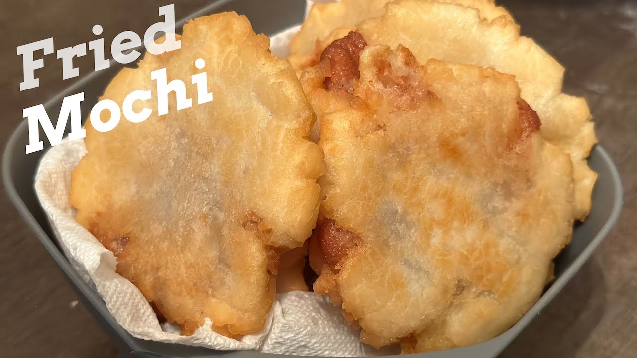 Fried Mochi Filled With Taro #shorts - YouTube