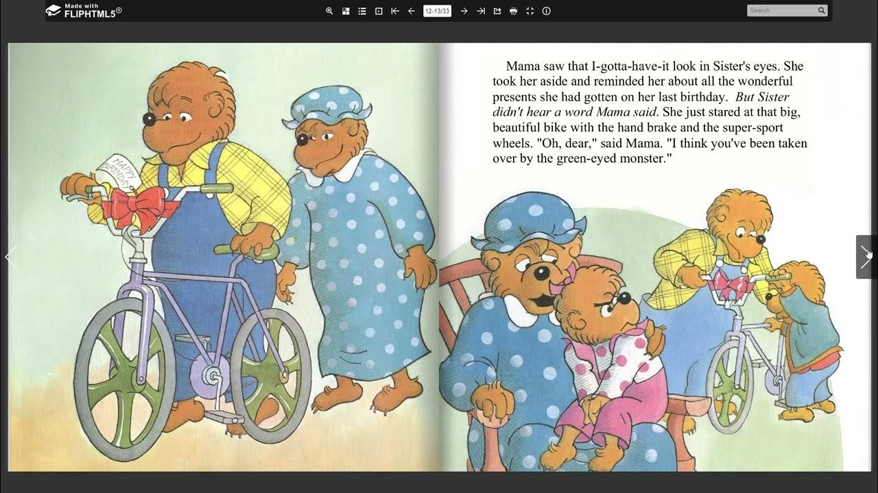 Story Time With Momma Bunny- The Berenstain Bears And The Green Eyed ...