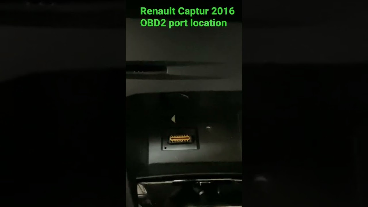 Renault Captur 2016 OBD2 port location - YouTube