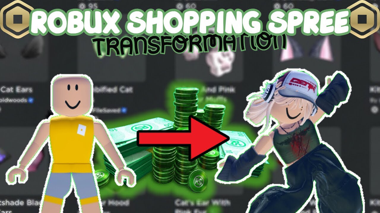 300 ROBUX SHOPPING SPREE | ROBLOX || transformation - YouTube