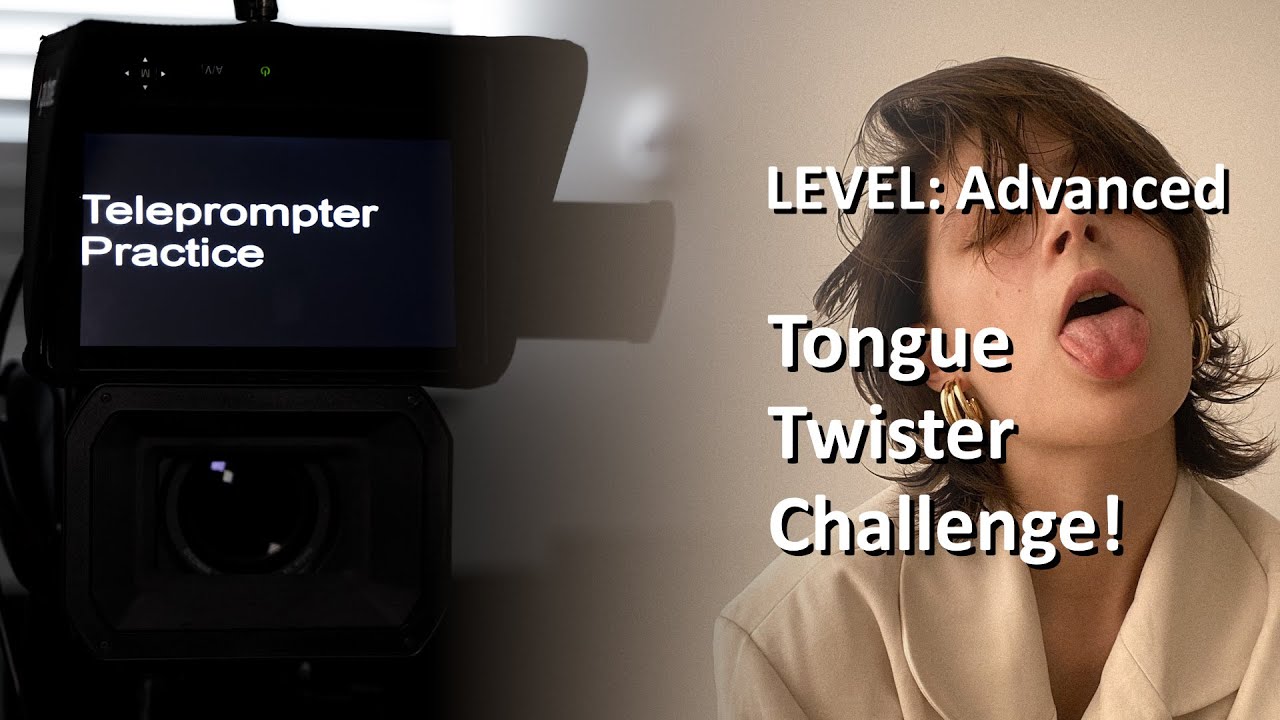 Teleprompter Practice - Advanced - Tongue Twister Challenge! - YouTube