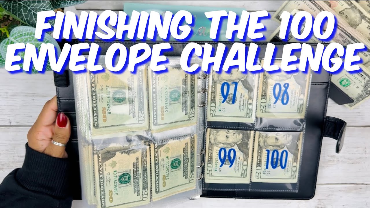 FINISHING THE 100 ENVELOPE SAVINGS CHALLENGE | SAVINGS CHALLENGES ...