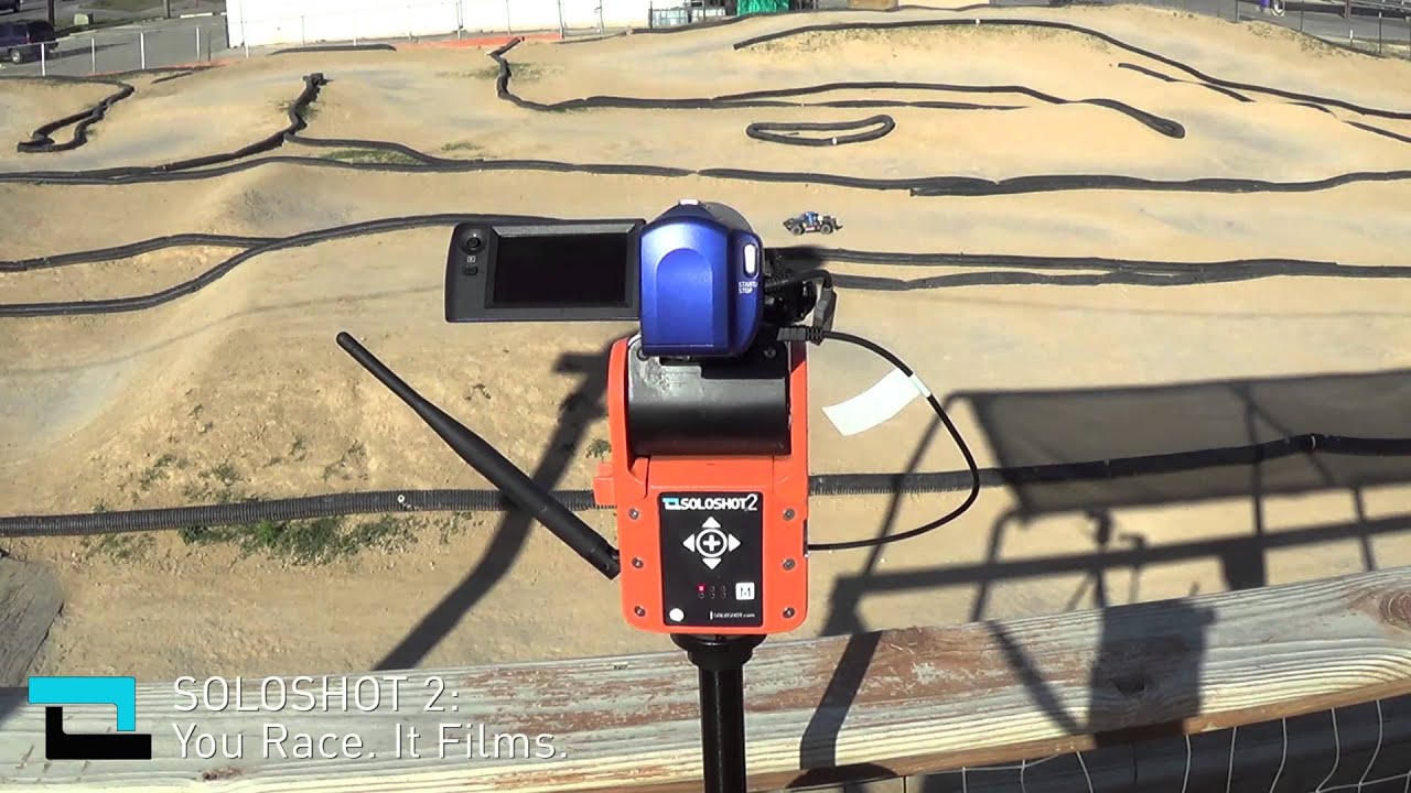Robots Filming Robots At RC Race Track - Filmed With SOLOSHOT2 - YouTube
