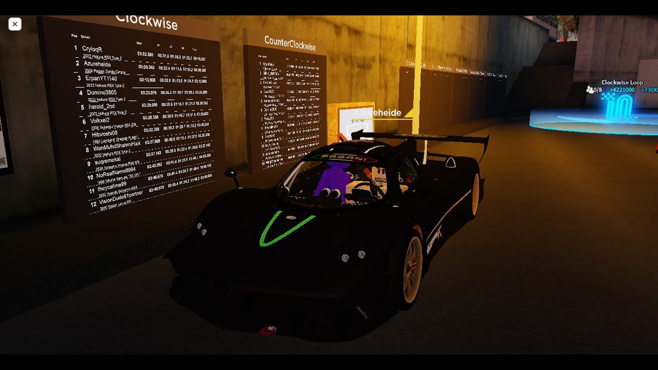 2009 Pagani Zonda R 789 HP hotlap | Midnight Racing Tokyo (Roblox ...